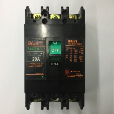 询价原装正品EA53BM 3P 20A日本富士空气开关塑壳式断路器议价