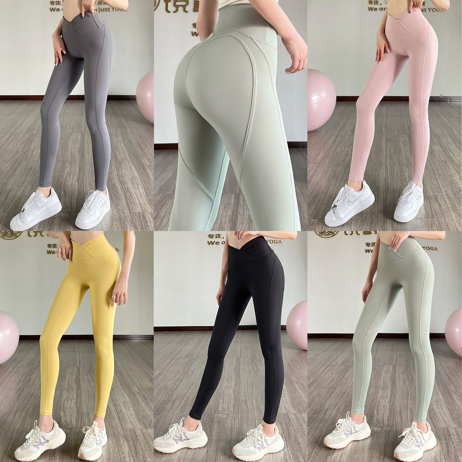 goyga高级感运动普拉提瑜伽服裤夏季显瘦健身裤女紧身长裤外穿