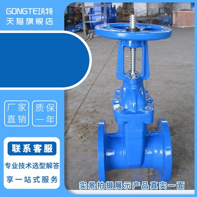 明杆软密封闸阀弹性座封Z41X-16Q 10球铁铸钢不锈钢 可带锁闭电动