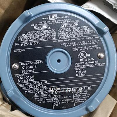 美国UE压力开关H122-S156B,共2台,pro