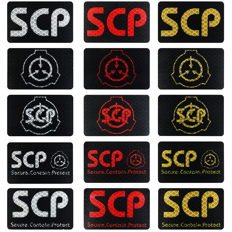 SCP基金会标志魔术贴章反光SCP战术背心贴章自然爱好臂章