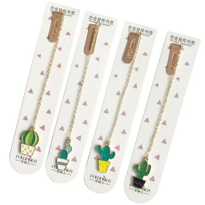 1PC Cute Cactus Bookmarks For Books Paper Page Marker Statio