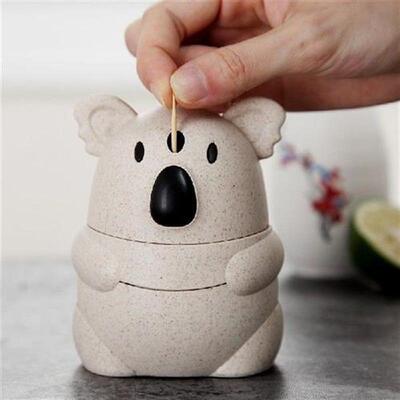 Cartoon Koala Automatic Toothpick Holder Creative Household