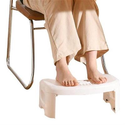 Foldable Poop Stool With Non-Slip Mat Compact Shape And
