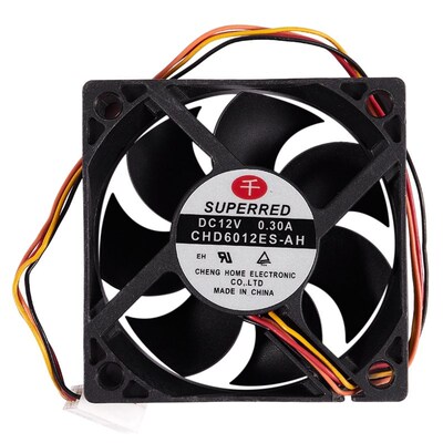 DC 12V 0.3A 60mm 4 Pin Connecter PC Computer Case Fan CHD601