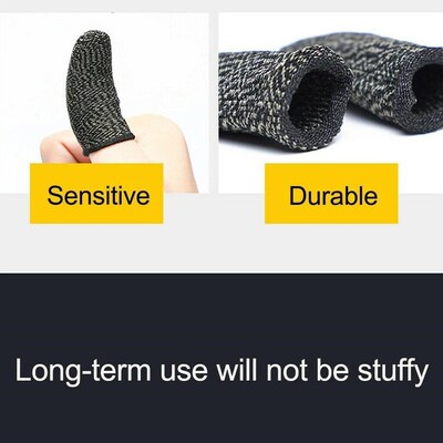 1Pair Durable Gaming Finger Sleeves Professional Flexibilit