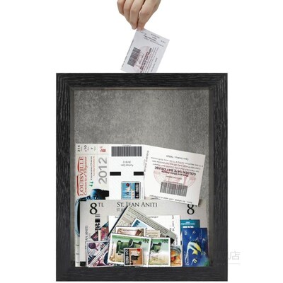 White Backboard 8x10 Shadow Box Display memorabilia Frame  H