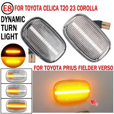 2pcs Dynamic Flowing LED Side Marker Turn Signal Light For T
