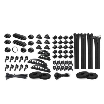 132/136Pcs Cable Organizer Kit of Split Cable Sleeves with S