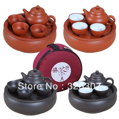 Free shipping Purple travel tea set portable kung fu tea set
