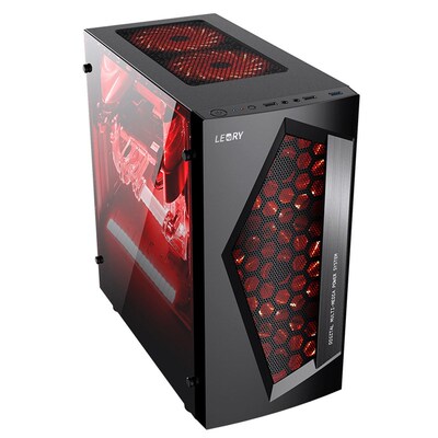 370x185x380mm Computer Case ATX 8 Fan Ports Gaming PC Case U