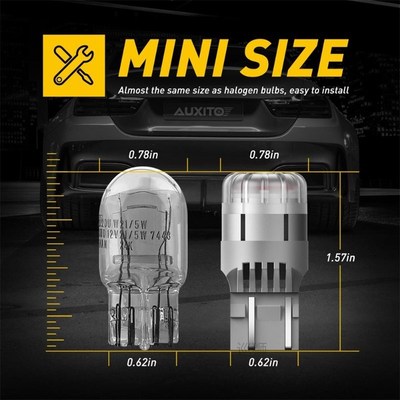 2pcs W21W W21/5W T20 LED 7440 7443 LED Bulbs Auto Brilliant