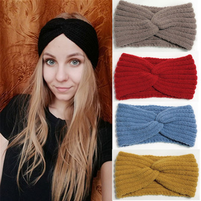 Winter Warm Headband for Women Woolen Knitting Headbands Woo