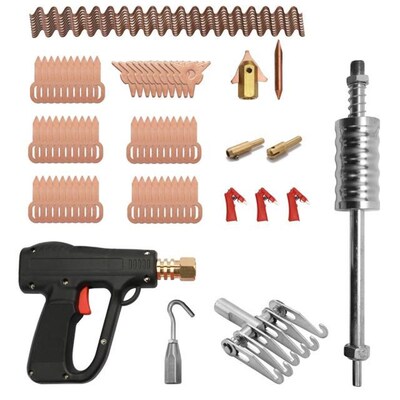 81pcs Dent Puller Tool Kit Car Body Fix Tools Spot Welding E