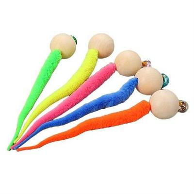 Roller Worm Cat Toy Safe Cat Worm Toy With Crinkle Balls