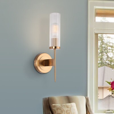 Europe glass shade bedside wall lamp foyer decoration backgr