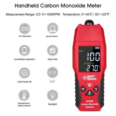 Smart Sensor ST9700 High Precision Carbon Monoxide Meter Mon