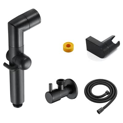 Bathroom Black Bidet Faucet Shower Tap Washer Mixer Corner V