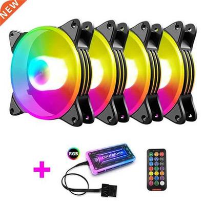 Coolmoon 120mm Cooling Fan PC Computer Case RGB Fan with Con