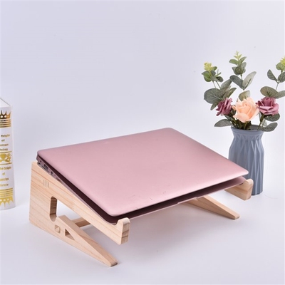 Wood Laptop Stand Cooling Pad For PC Notebook Wooden Tablet
