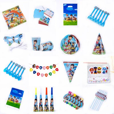Paw Patrol Red Design Boys Birthday Party Decorations Ballo