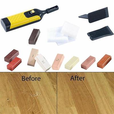 19Pcs Laminate Repair Kit Wax System Floor Worktop Sturdy Ca