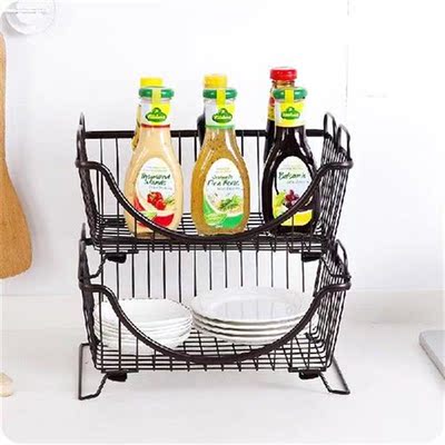 Multifunctional Metal Shelf Kitchen Organizer Drainer