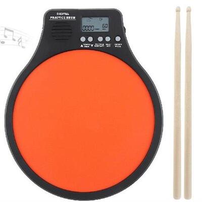 8 Inch Digital Electronic Dumb Drum Pad with Drumsticks