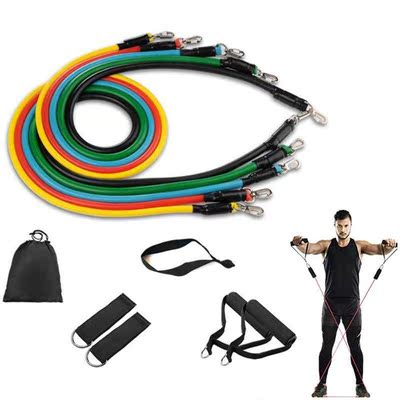 11pcs 100lbs Dropshipping Pull Ropes Elastic Resistance Band