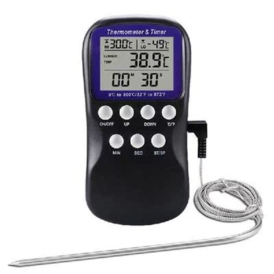 Touchscreen Color LCD Display Food Thermometer Instant Read