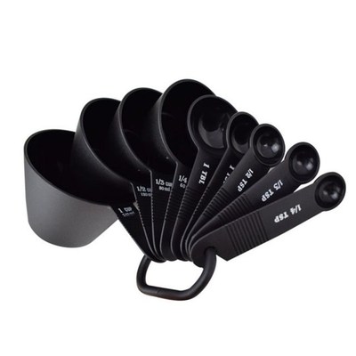 9Pcs Measuring Spoons Cups Set Measurements Markings Cooking
