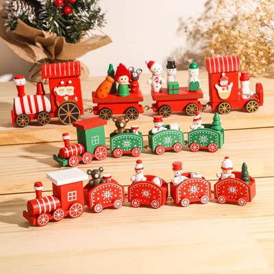 Christmas Wooden Train Merry Christmas Ornaments Christmas D