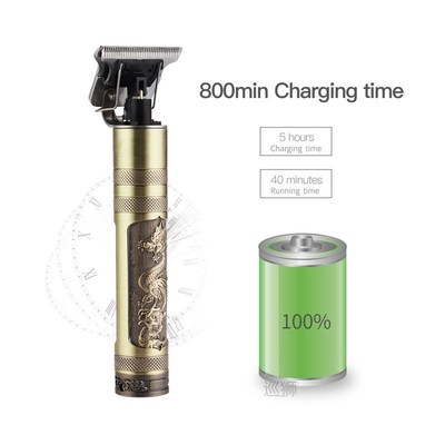 USB Rechargeable T9 Baldheaded Hair Clipper Electric hair tr