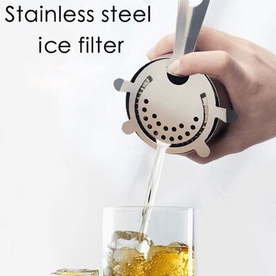 Hot  Stainless Cocktail Shaker Ice Strainer Wire Mixed Drink