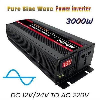 Pure Sine Wave Inverter 3000W Power DC 12V 24V To AC 220V