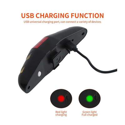 Lámpara trasera inteligente para bicicleta, luces de