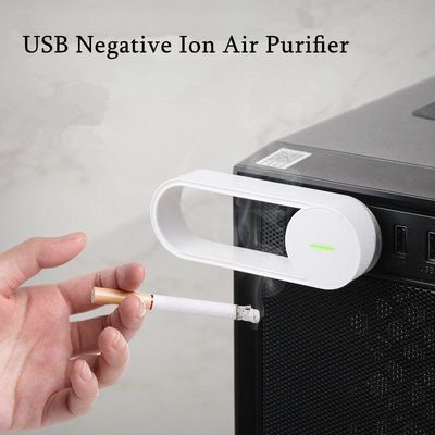 Negative Ion Air Purifier Mini USB Car Home Office Cigarette