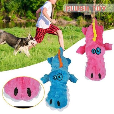 Creative Squeaky Dog Plush Toy Bite Resistant Puppy Chew