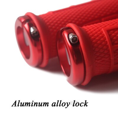 1pair  MTB Handlebar Grips Lock Ring Bike Handle Durable Wea