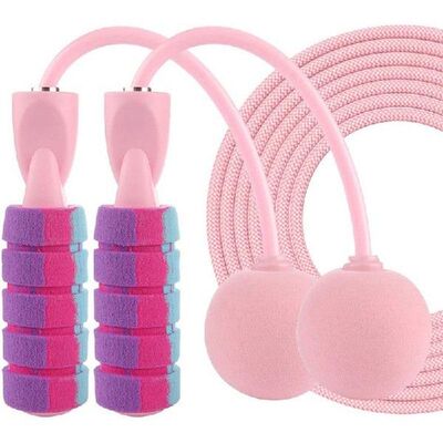 Jump Rope for Fitness, Adjustable 2 in 1 Ropeless &