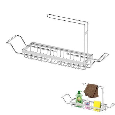 Sink Caddy Sponge Holder Multifunctional Kitchen Drain Rack