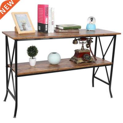 2 Tier Side Table Sofa Corner Desk Bedside Reading Coffee Ta