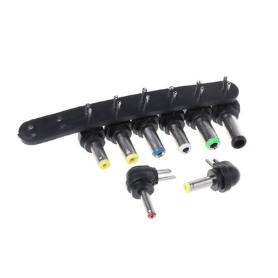 8Pcs Universal DC Power Charger Supply Adapter Jack Plug Con