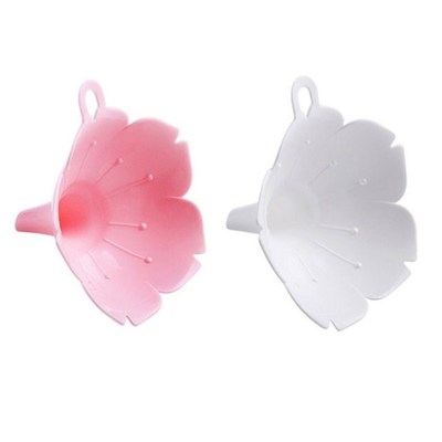 2pcs/set Kitchen Cherry Blossom Style Funnels Oil Condiments