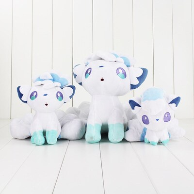 15 30cm Anime Vulpix White Fox Plush Toy Animal Sixtails Fo