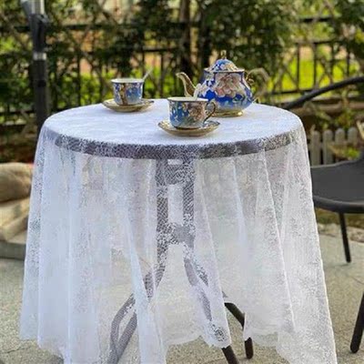 White Gauze Picnicking Background Cloth For Table Cover