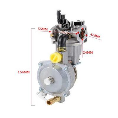 42mm Carburetor Dual Fuel Gasoline Generator LPG Carburetor