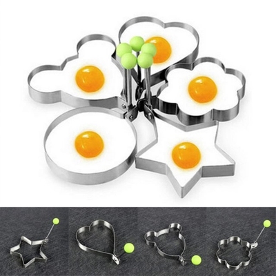 5pcs/set Stainless Steel Egg Mold Egg Mould Shaper Kitchen