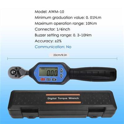 EWM-100 Digital Torque Wrench 3/8 Square Drive Max. 73.7ft.l