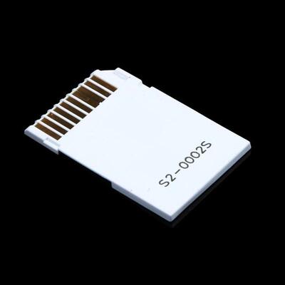 2 Micro SD TF to Memory Stick MS Pro Duo Double Slots Memory